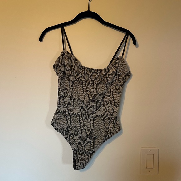 AFRM | Tops | Snakeskin Bodysuit | Poshmark